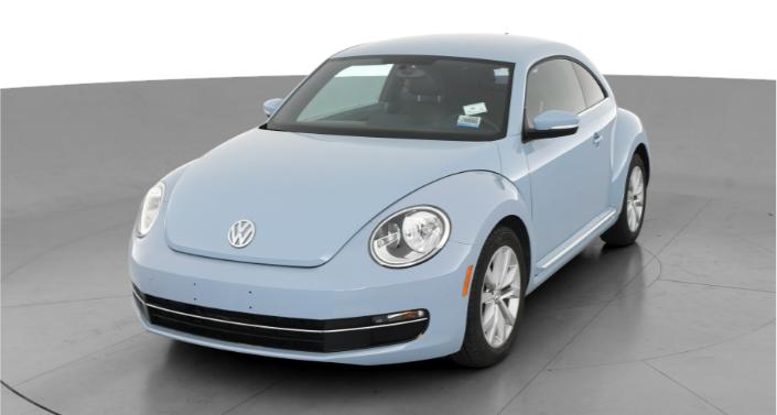 Baby Blue Volkswagen Beetle Interior