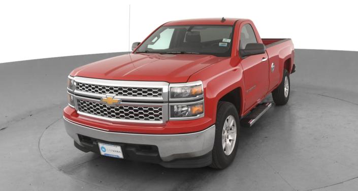 Red Chevrolet Silverado Regular Cab